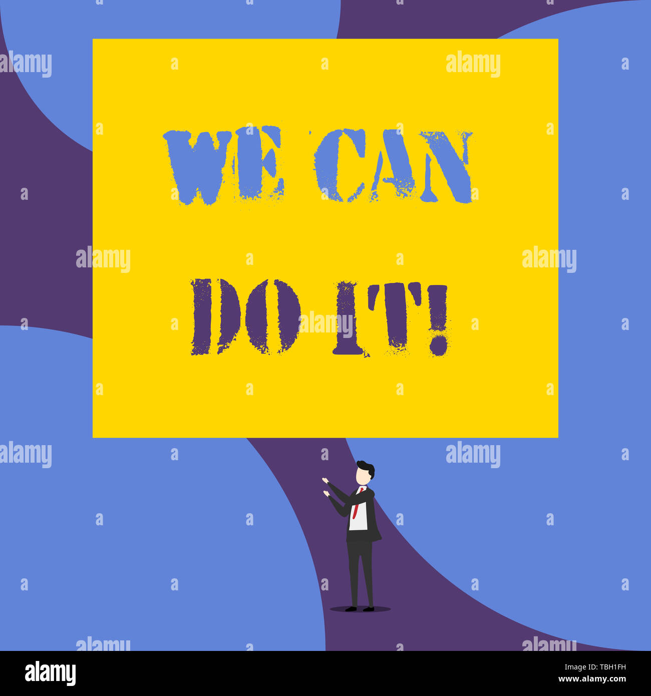 Text sign showing We Can Do It. Business photo showcasing see yourself ...