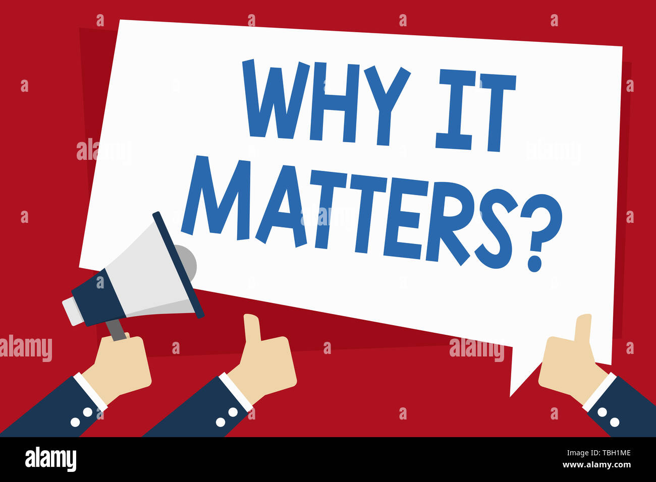 Word writing text Why It Matters Question. Business photo showcasing ...