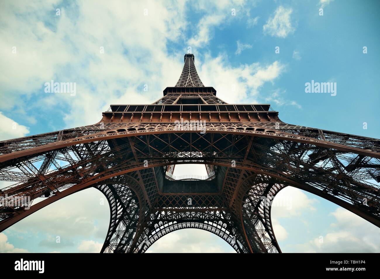 Eiffel Tower as the famous landmark in Paris, France Stock Photo - Alamy