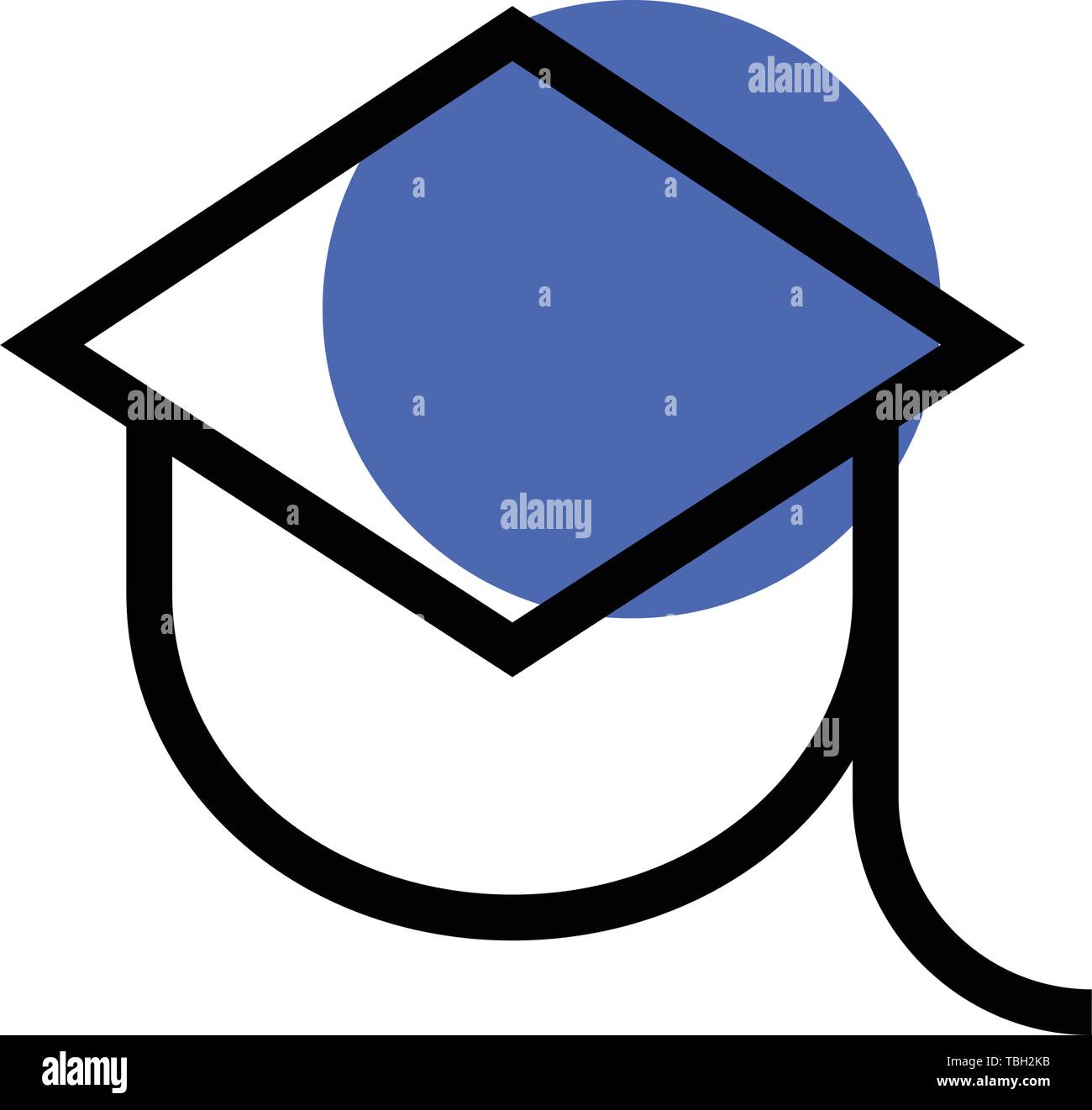 Graduation hat cap icon - vector Stock Vector Image & Art - Alamy