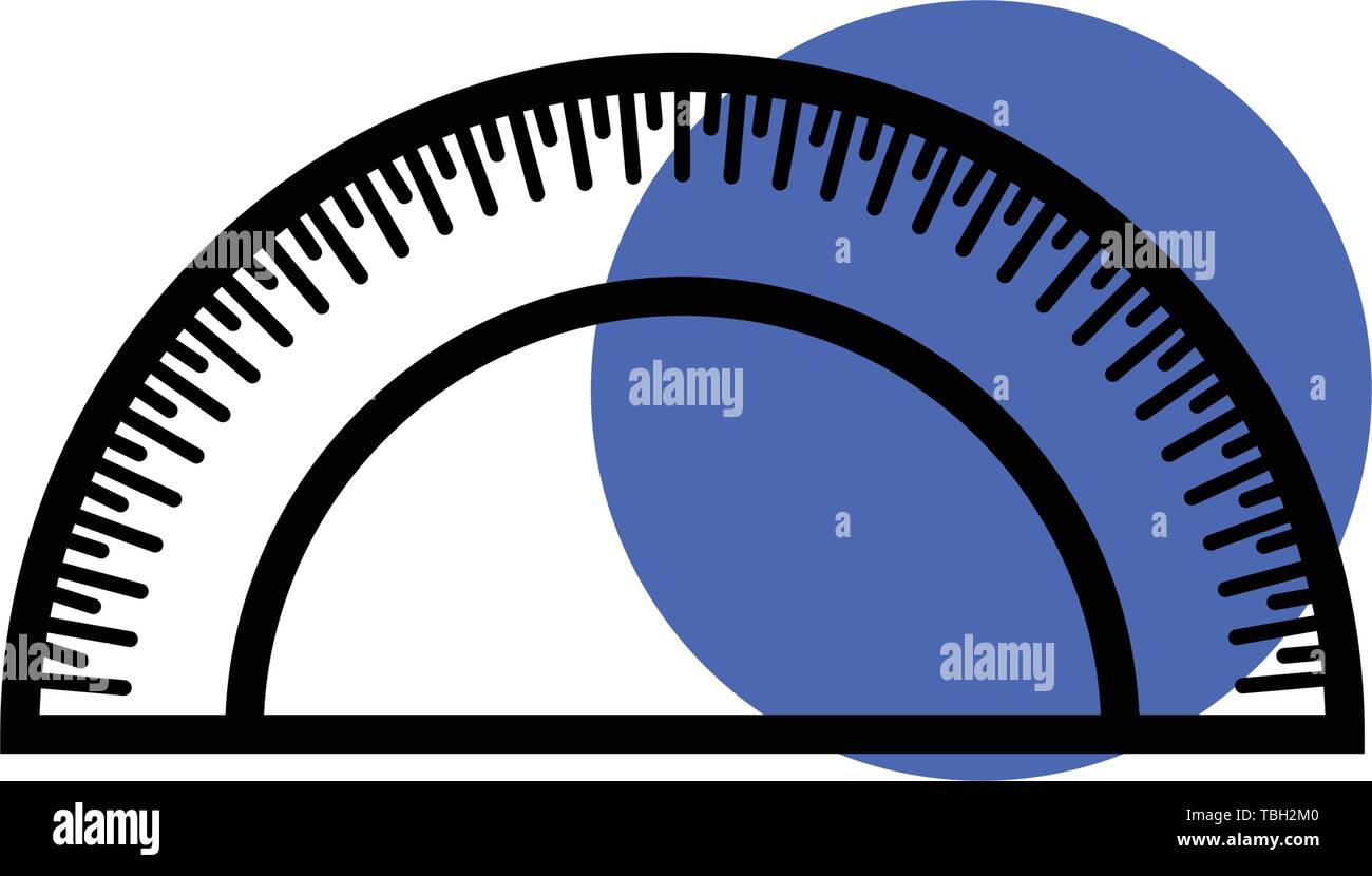Protractor icon vector - Flat Stock Vector Image & Art - Alamy