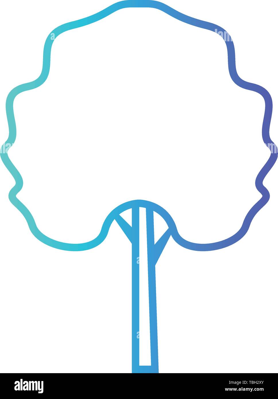 Flat tree icon vector Stock Vector Image & Art - Alamy