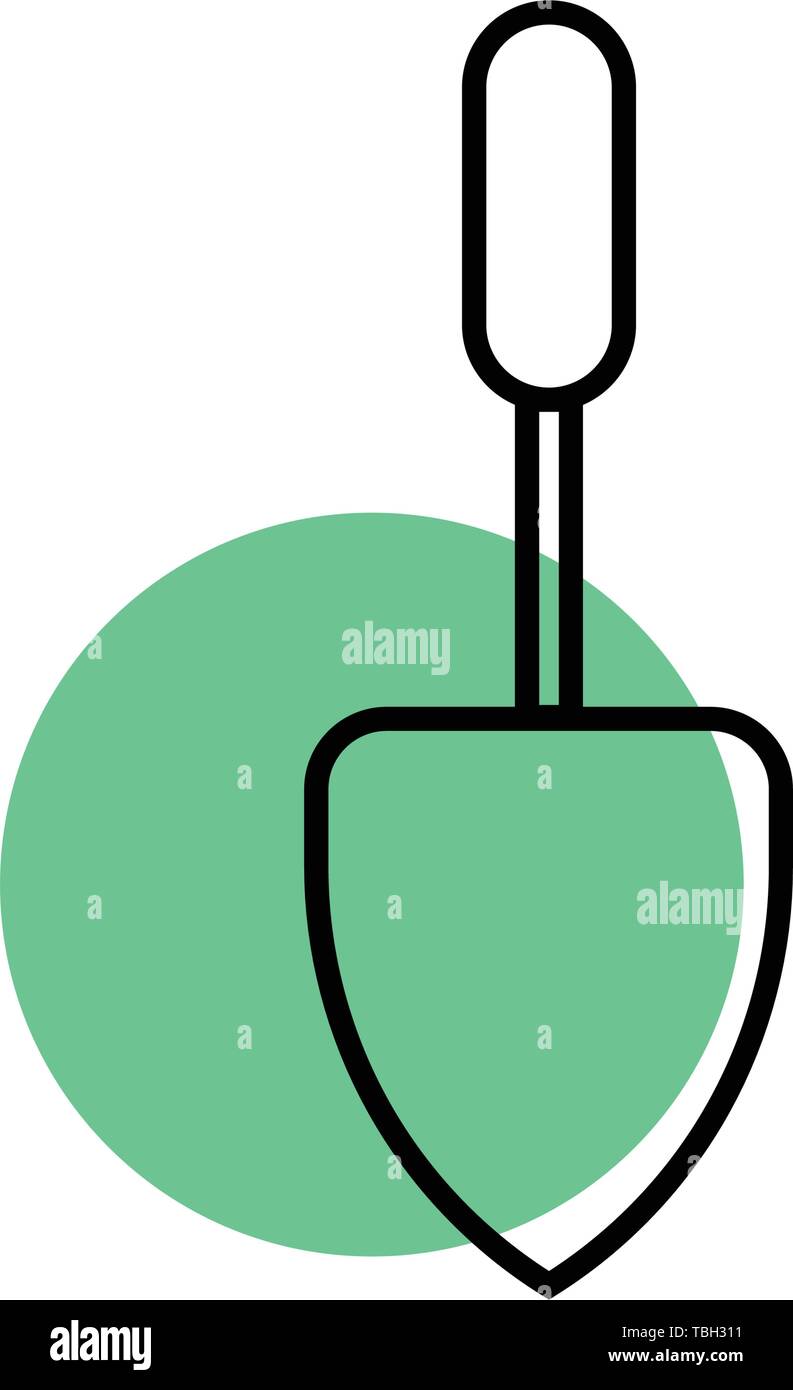 Garden trowel icon in flat style - vector Stock Vector Image & Art - Alamy