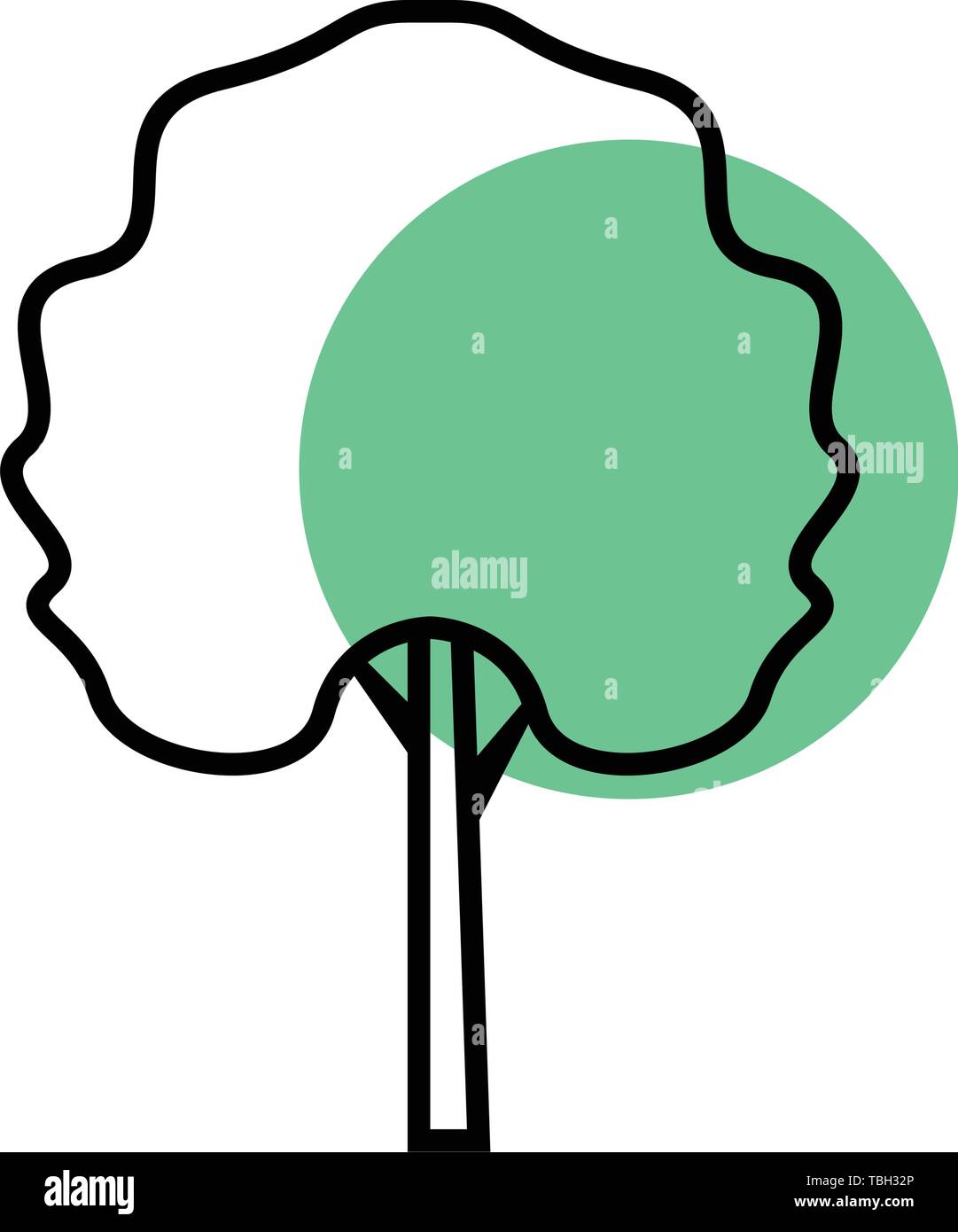 Flat tree icon vector Stock Vector Image & Art - Alamy