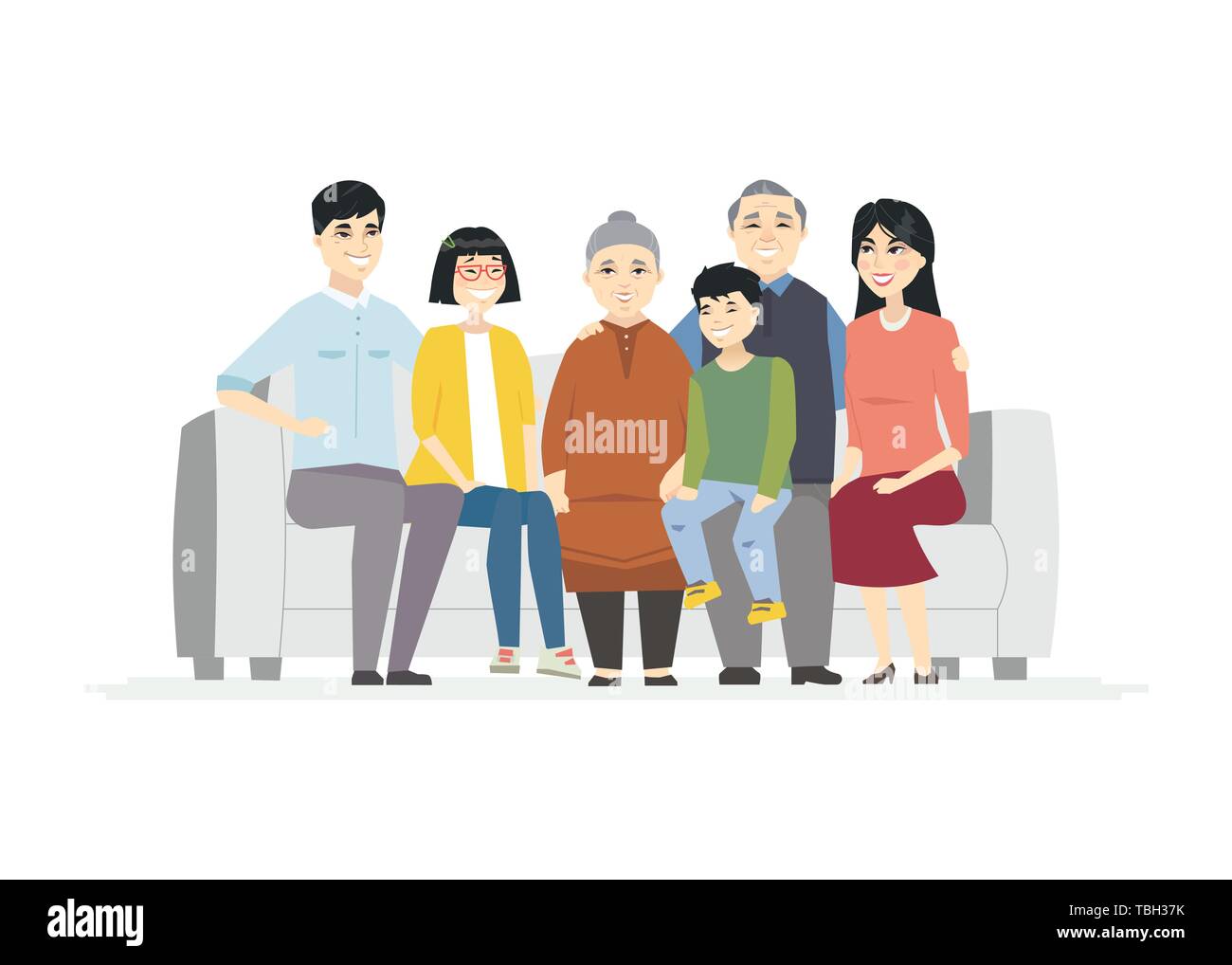 Chinese male senior Stock Vector Images - Alamy