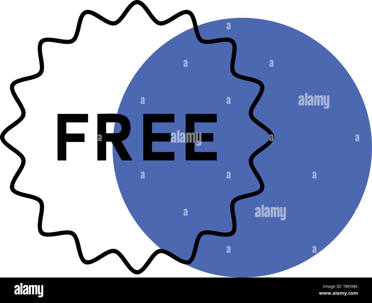 Free sign icon - Button symbol vector Stock Vector Image & Art - Alamy