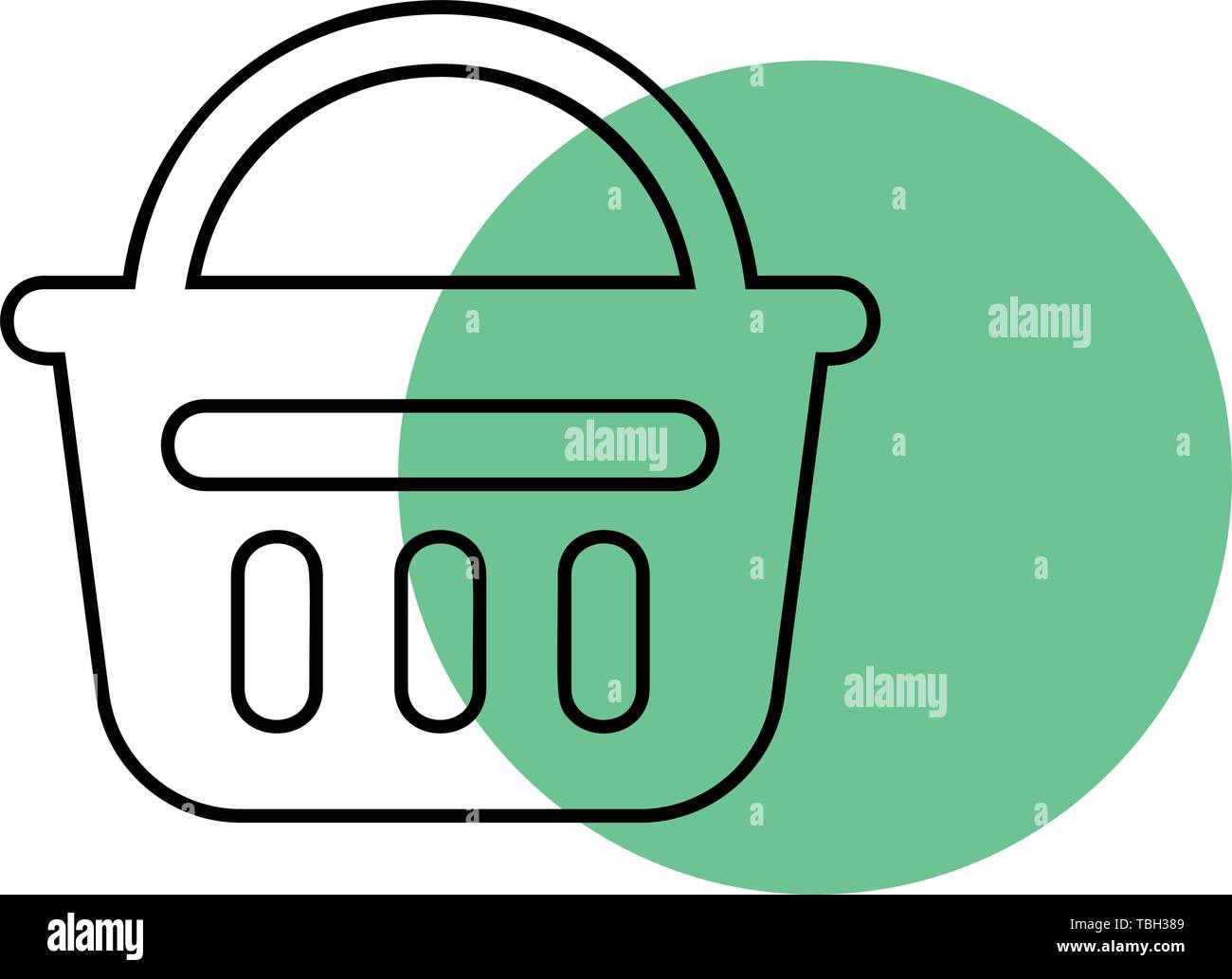 Shopping basket sign icon vector Stock Vector Image & Art - Alamy