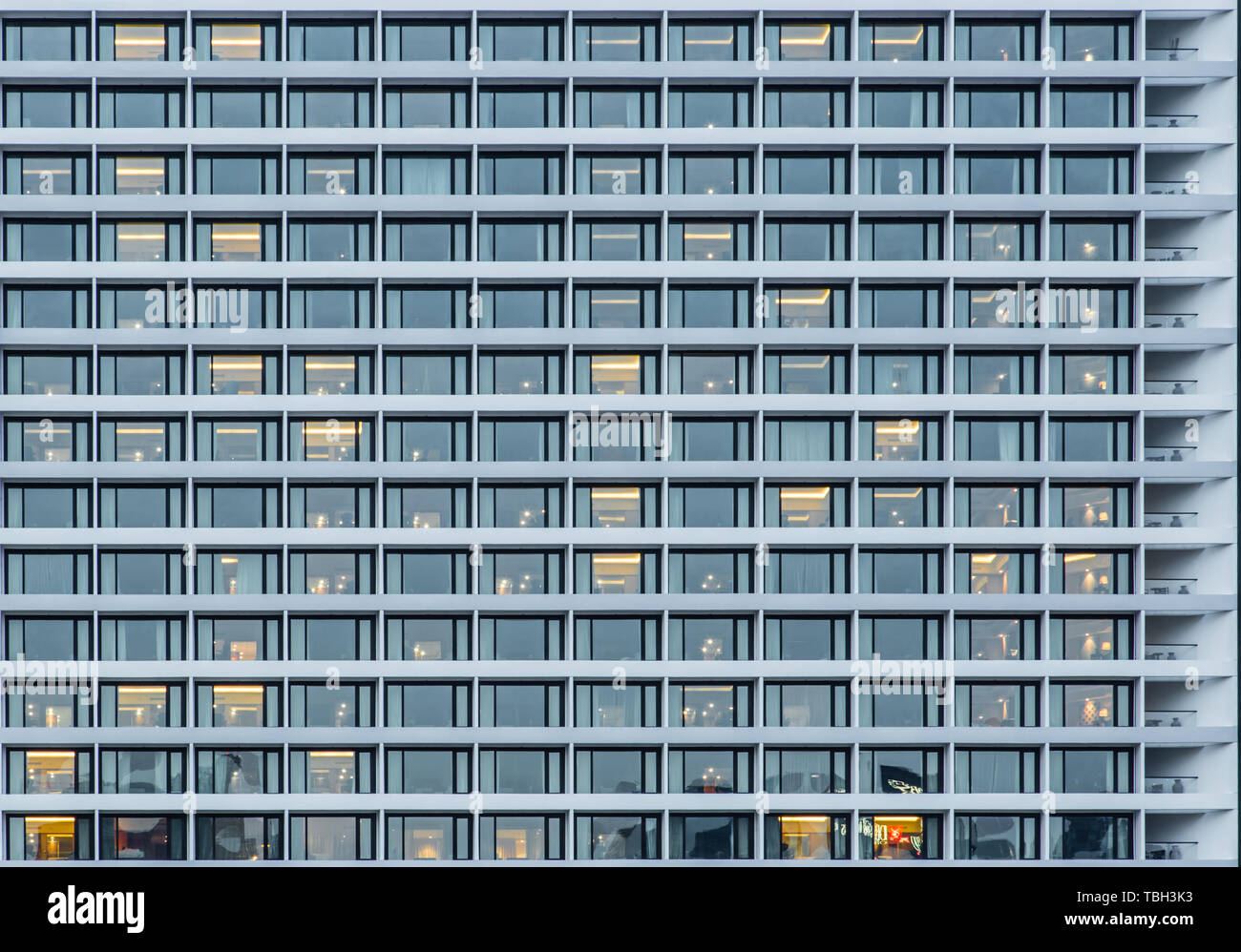 Night Glass Building Texture