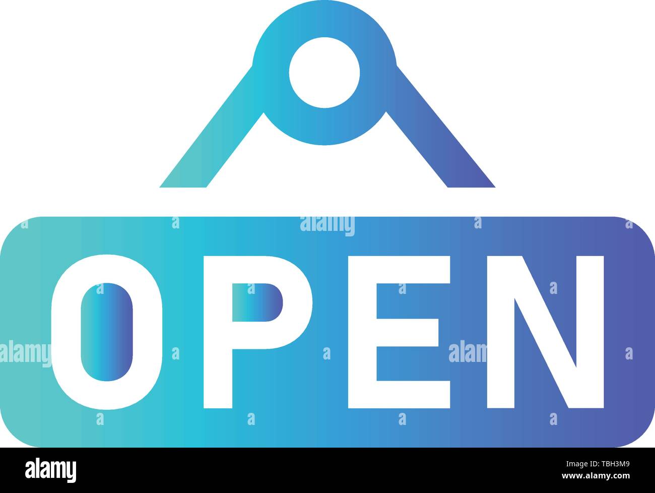 Open sign Icon Vector Stock Vector Image & Art - Alamy
