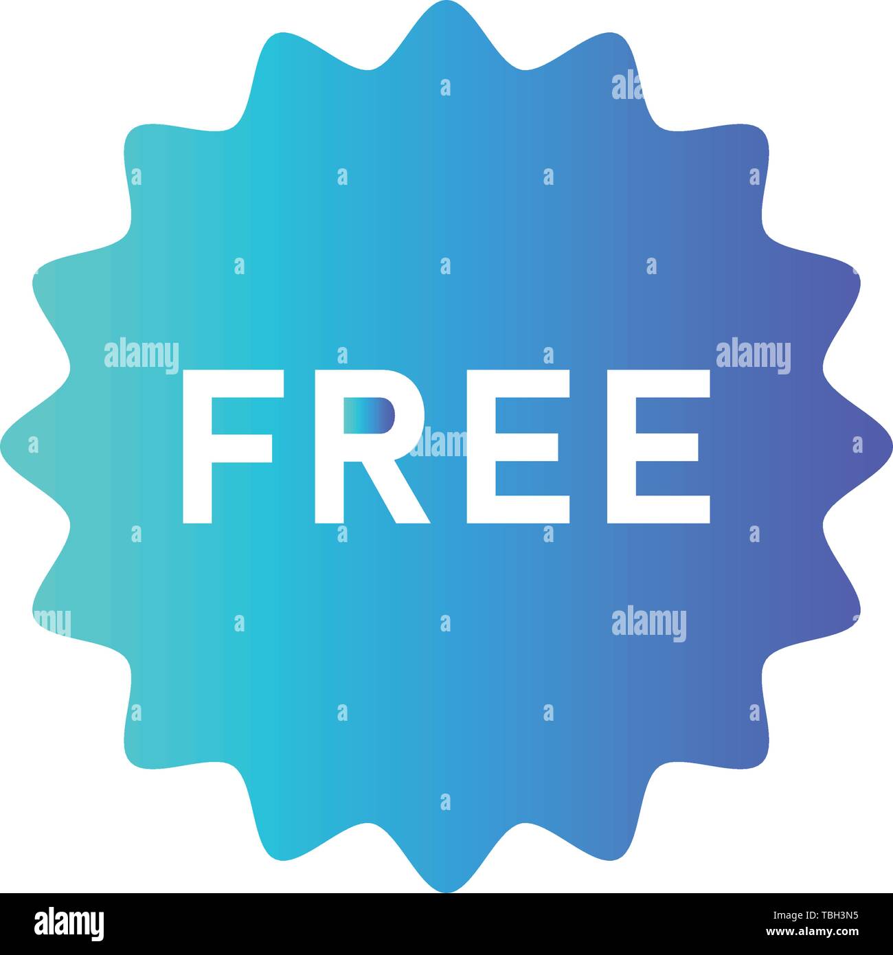 Free sign icon - Button symbol vector Stock Vector Image & Art - Alamy