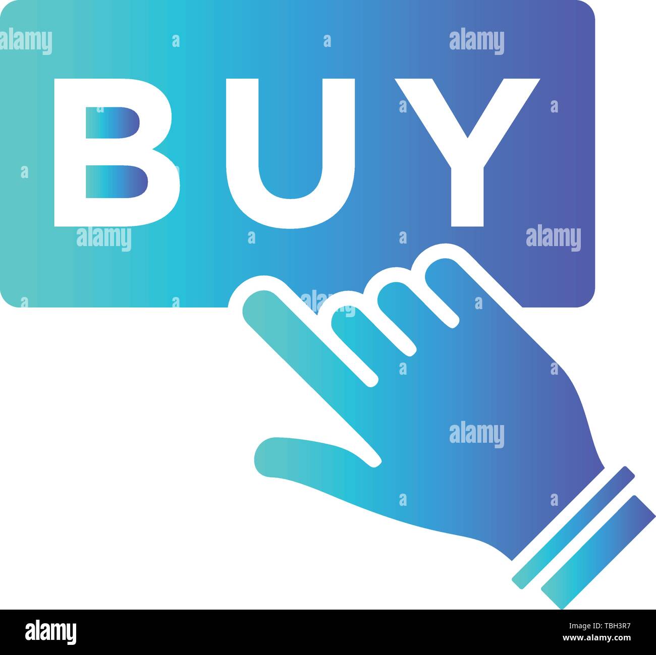 Finger pointing to buy sign icon - E-commerce sign vector Stock Vector ...