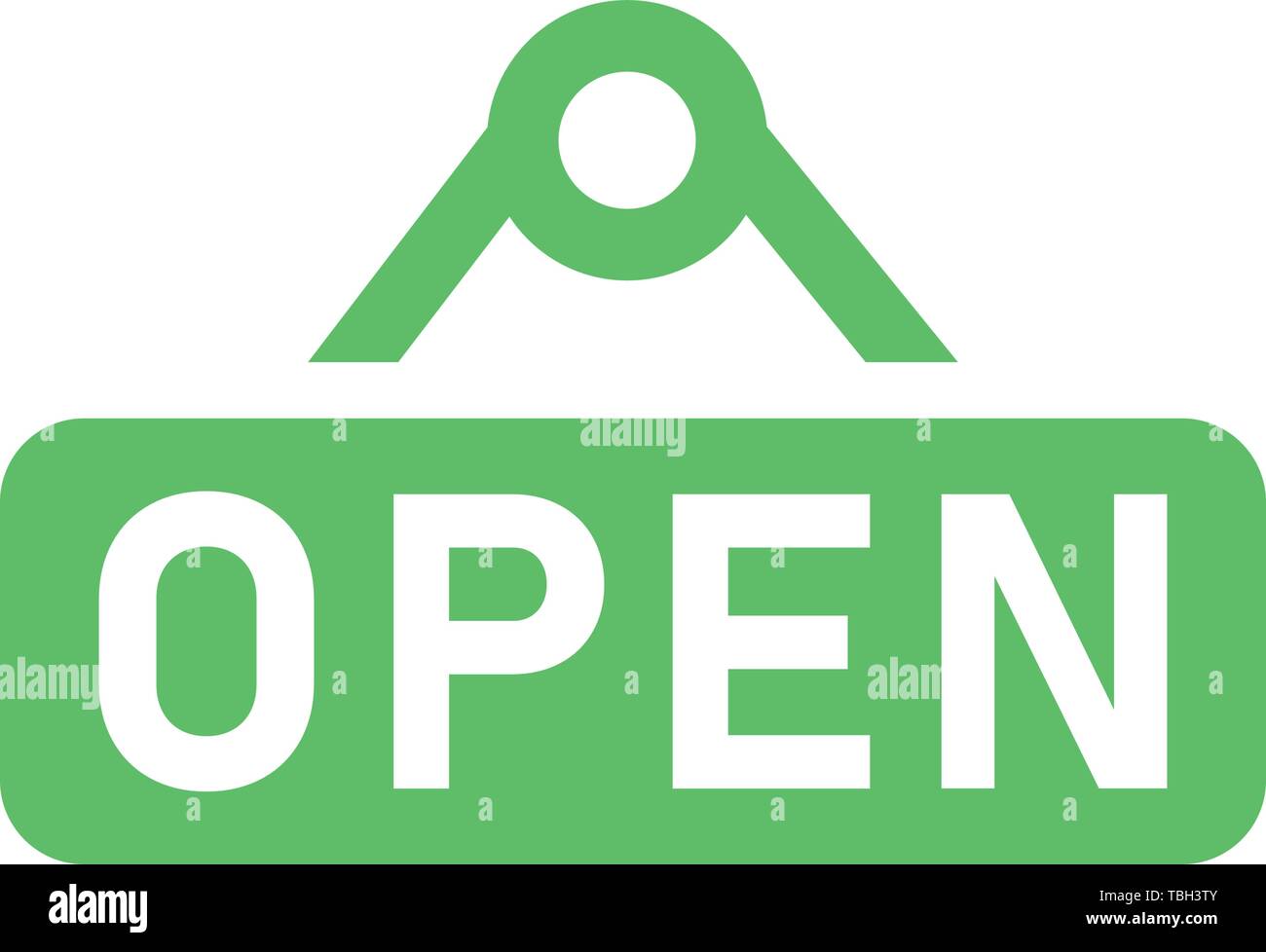 Open sign Icon Vector Stock Vector Image & Art - Alamy