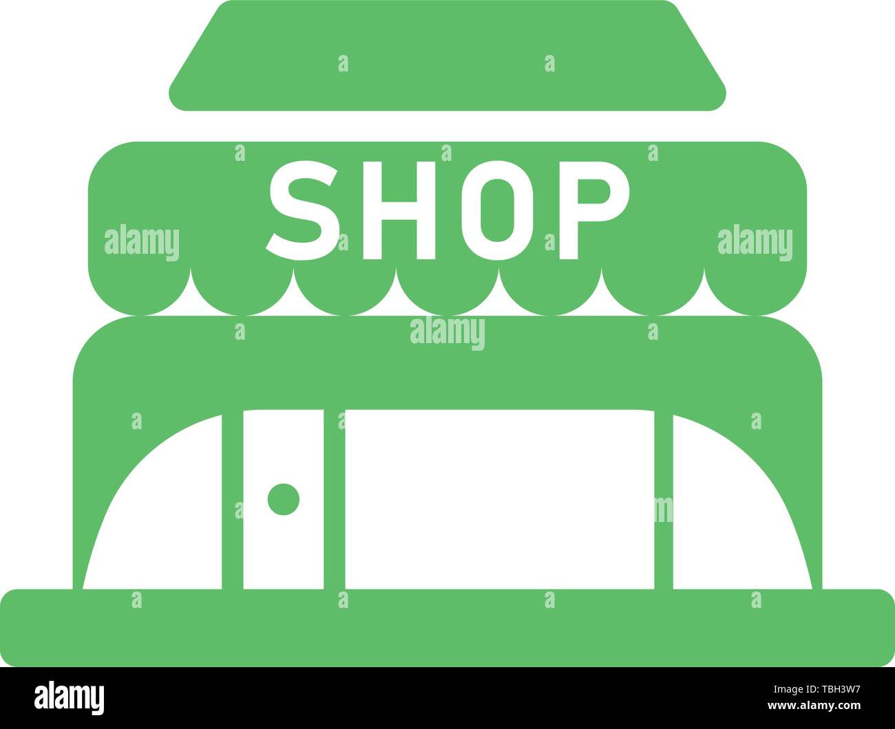 Shop trendy flat icon - store sign vector Stock Vector Image & Art - Alamy
