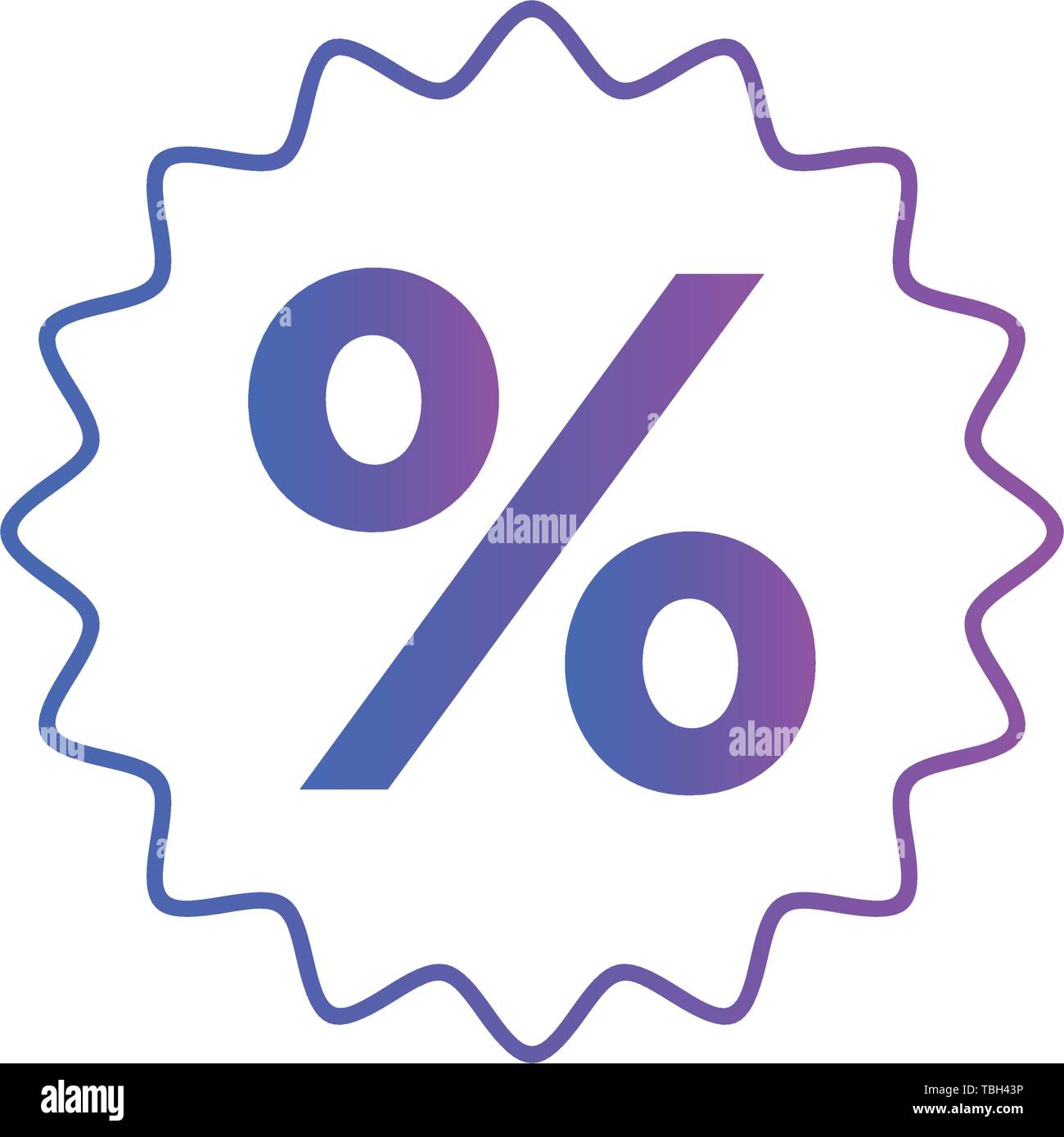 Percentage sign icon vector Stock Vector Image & Art - Alamy