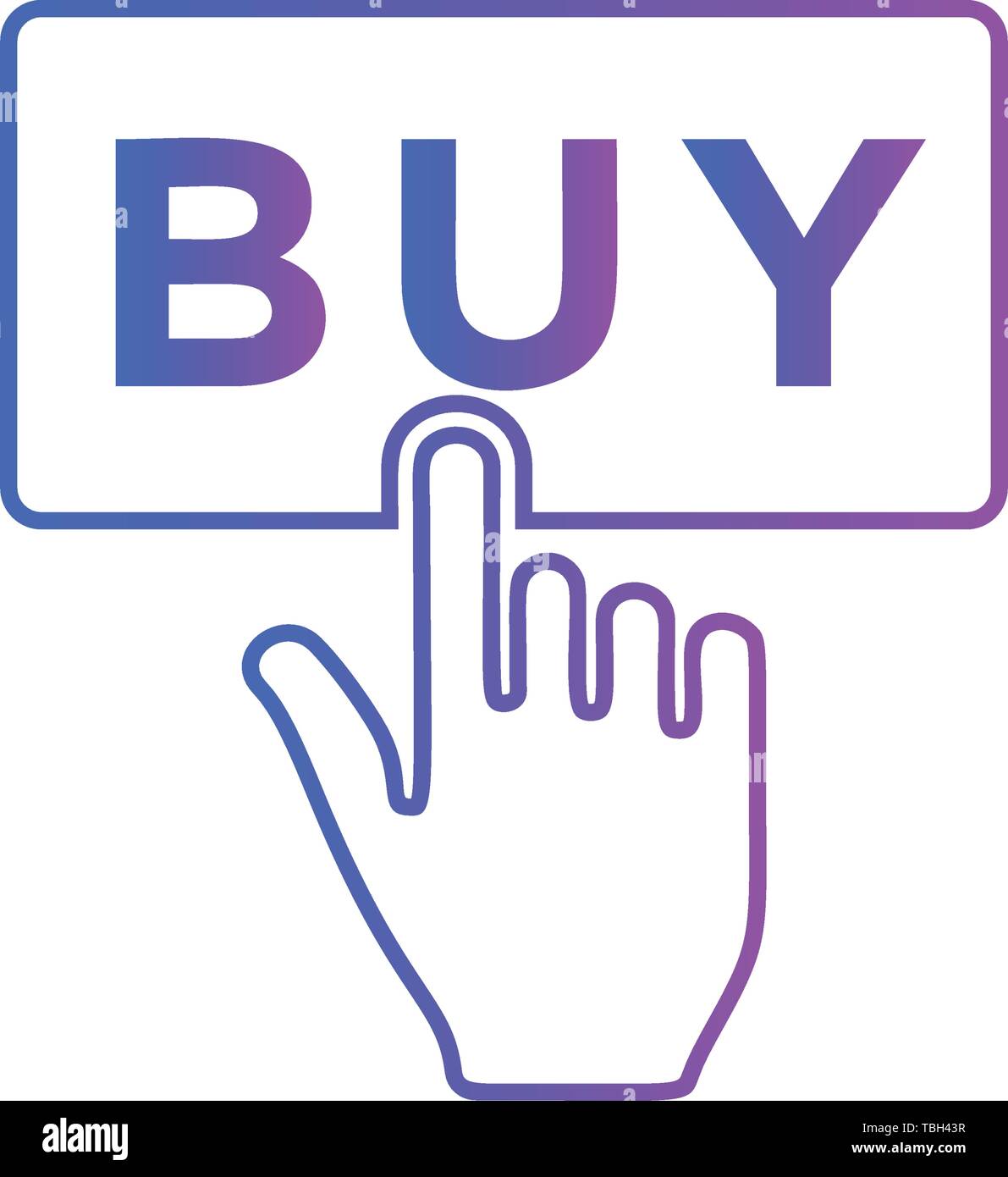 Finger pointing to buy sign icon - E-commerce sign vector Stock Vector ...