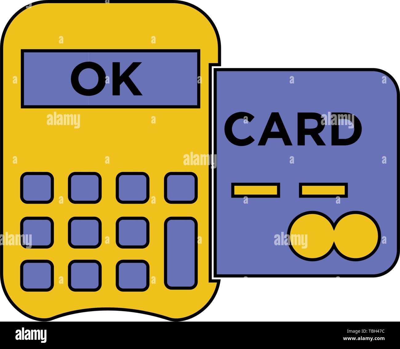 Card Payment Processing Machine Icon Stock Vector Image & Art - Alamy