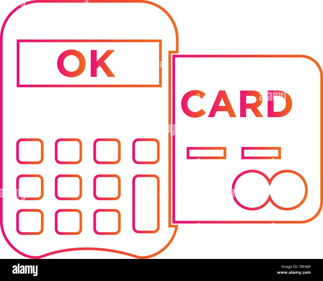 Card Payment Processing Machine Icon Stock Vector Image & Art - Alamy