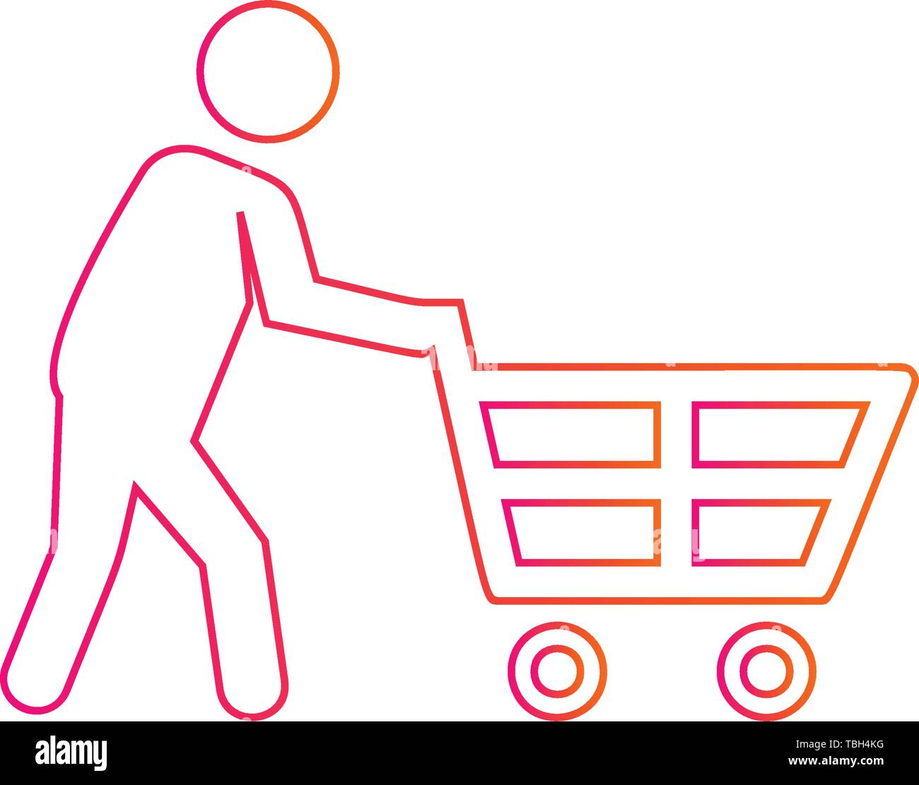 Hand cart vector vectors hi-res stock photography and images - Alamy