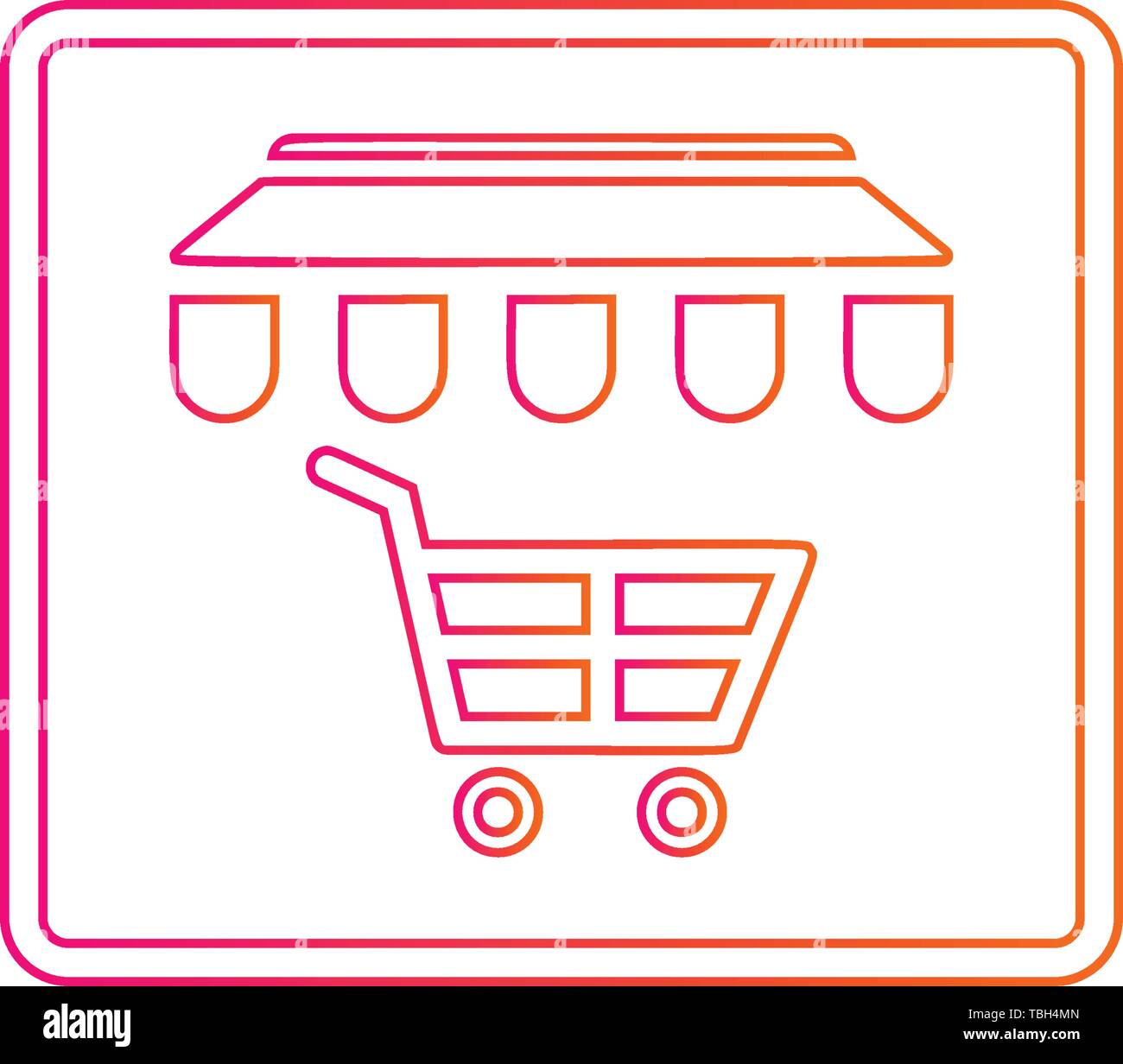Store with shopping cart icon - vector Stock Vector Image & Art - Alamy