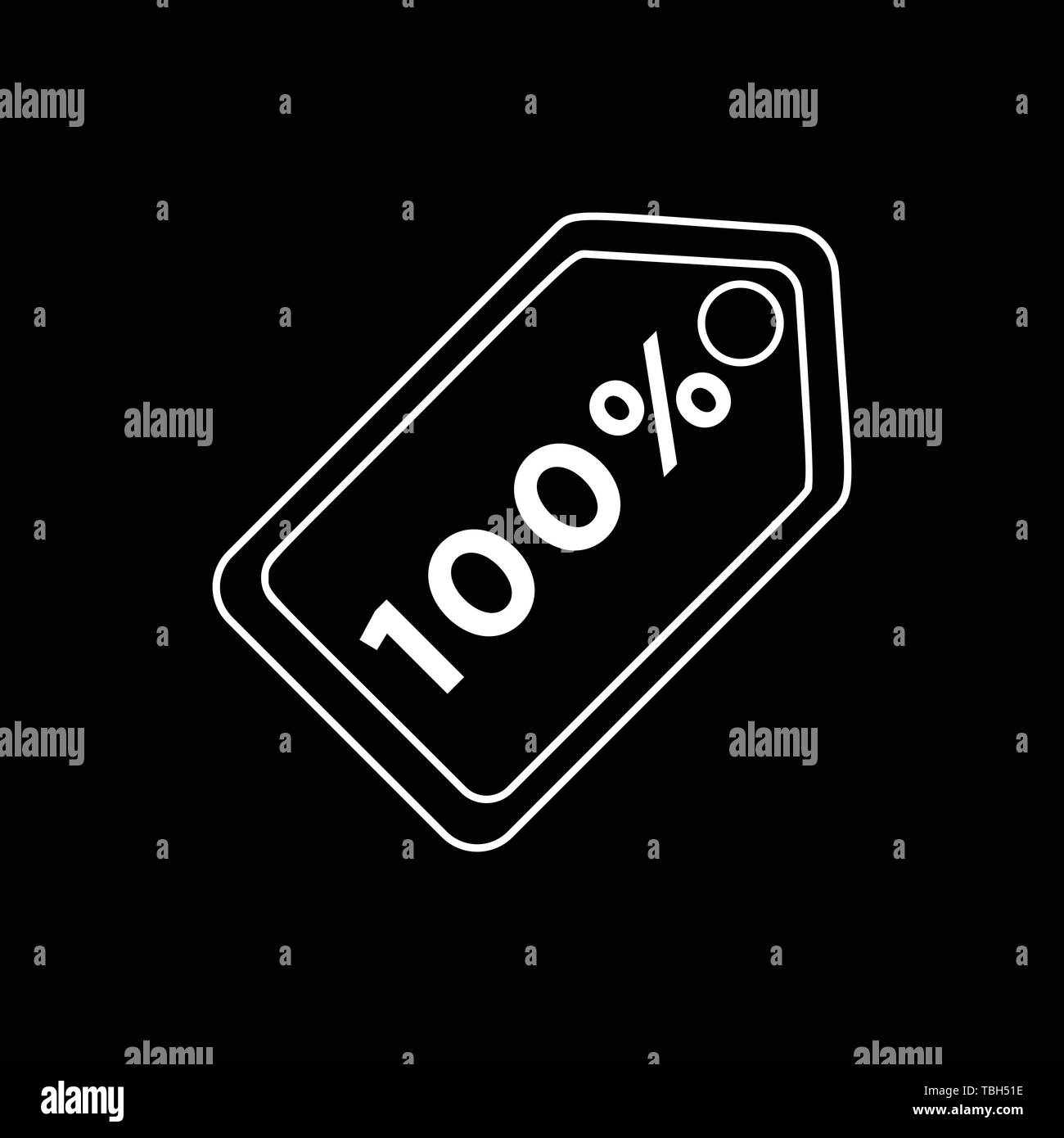 Hundred percent Stock Vector Images - Alamy