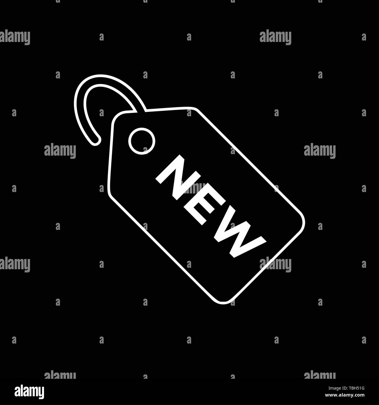 Label icon vector Black and White Stock Photos & Images - Alamy