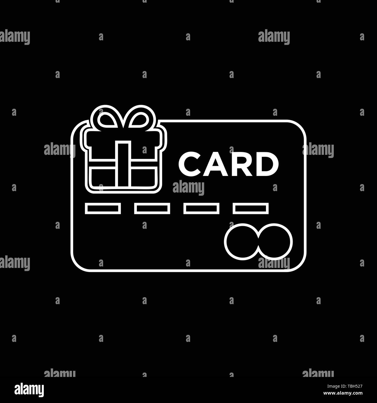 Gift card icon - vector illustration Stock Vector Image & Art - Alamy