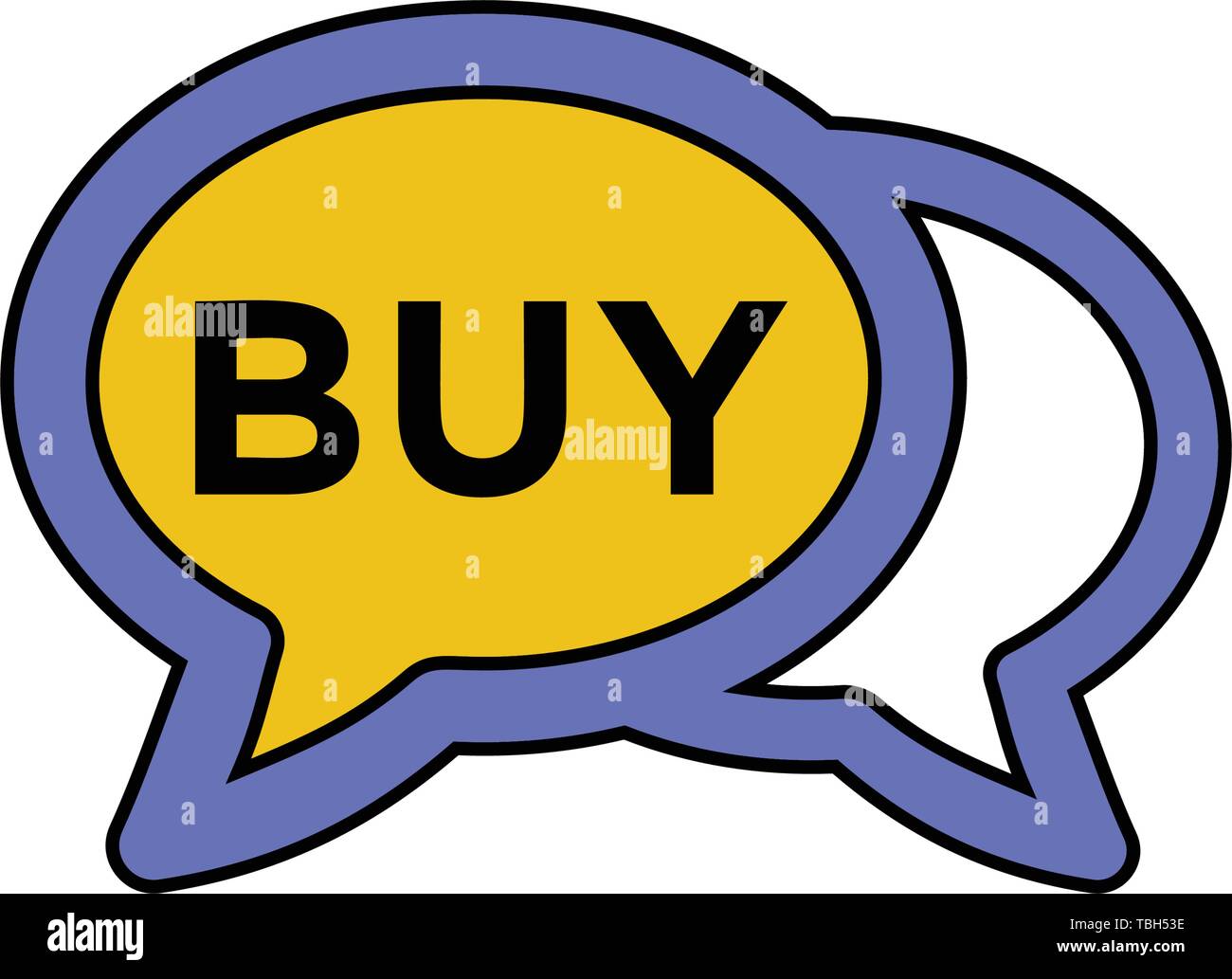 Buy icon with bubble - vector sign Stock Vector Image & Art - Alamy