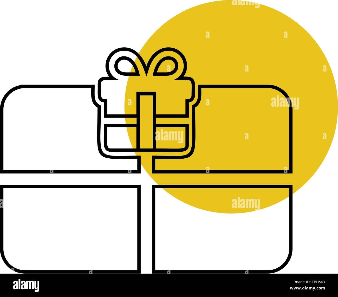 Gift card icon vector - shopping sign Stock Vector Image & Art - Alamy