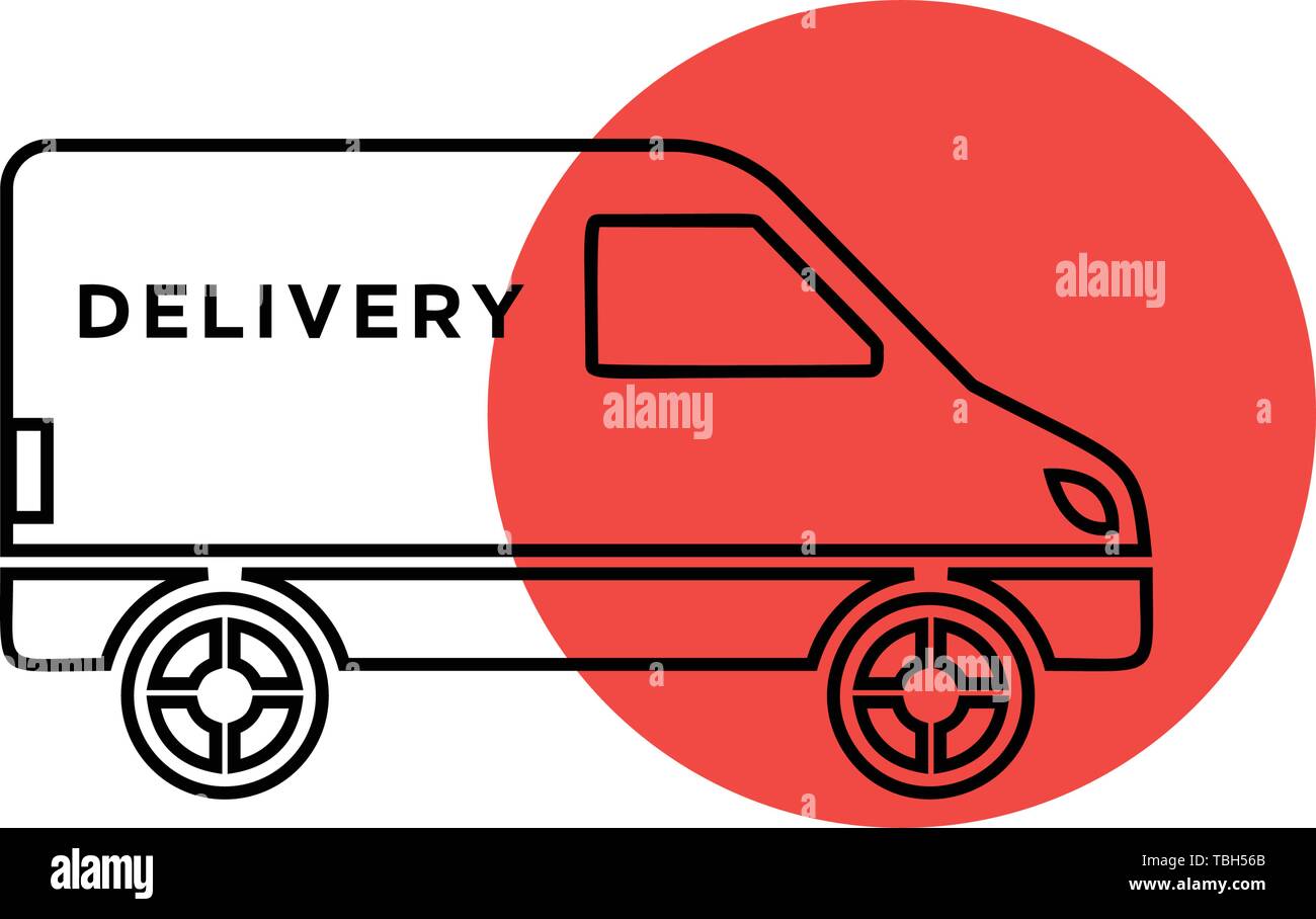 Delivery car sign - shopping icon vector Stock Vector Image & Art - Alamy