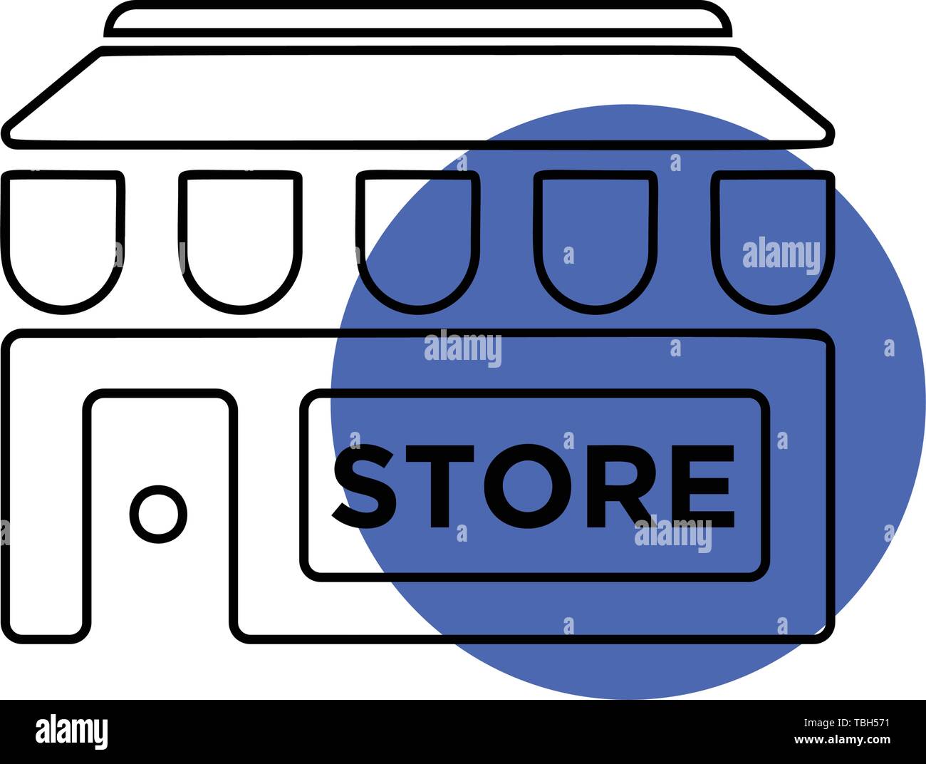 Store sign icon - shopping icon vector Stock Vector Image & Art - Alamy