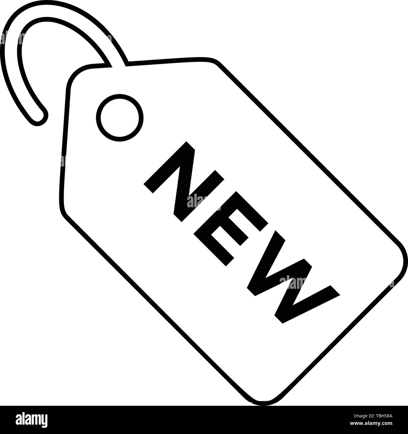 Label icon vector Black and White Stock Photos & Images - Alamy