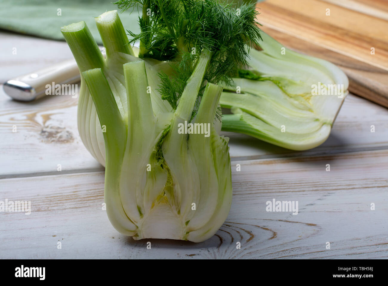 Healthy vegetable diet, raw fresh florence fennel bulbs close up Stock ...