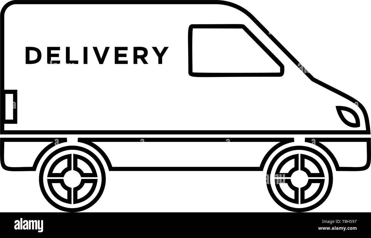 Delivery car sign - shopping icon vector Stock Vector Image & Art - Alamy