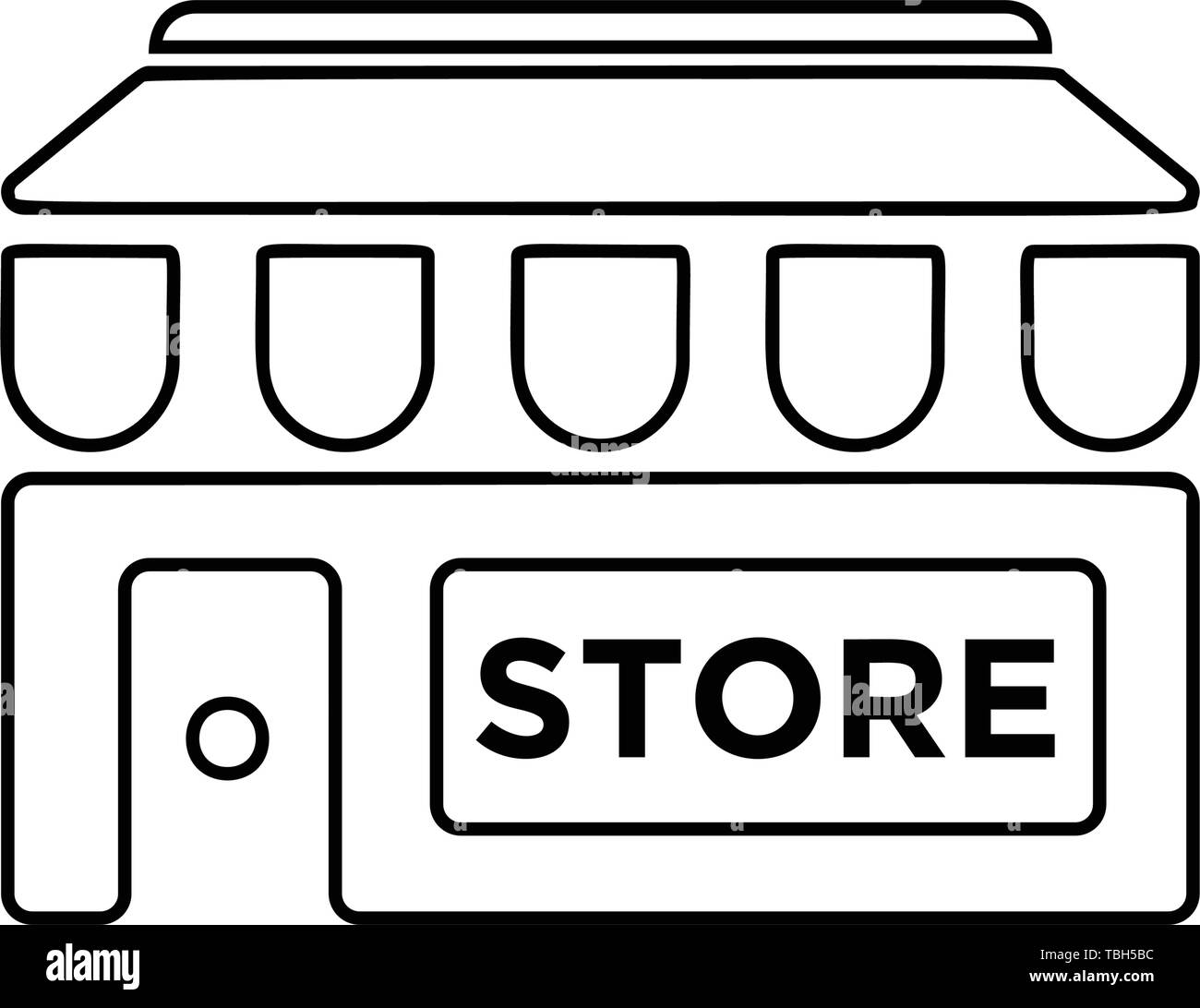 Store sign icon - shopping icon vector Stock Vector Image & Art - Alamy