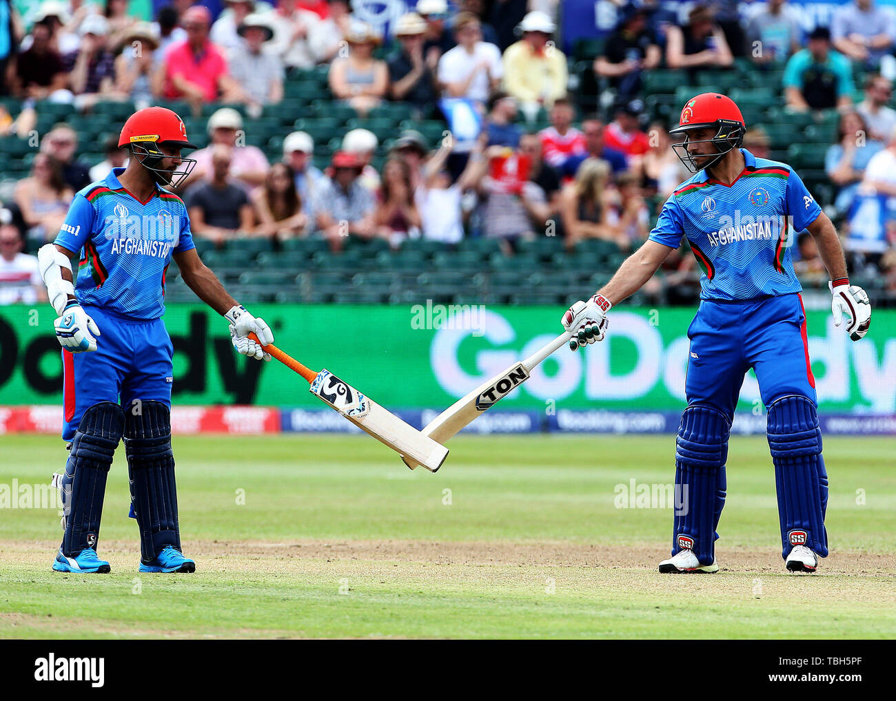 Afghanistans hashmatullah shahidi bats hi-res stock photography and ...