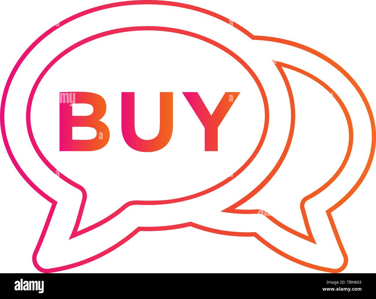 Buy icon with bubble - vector sign Stock Vector Image & Art - Alamy