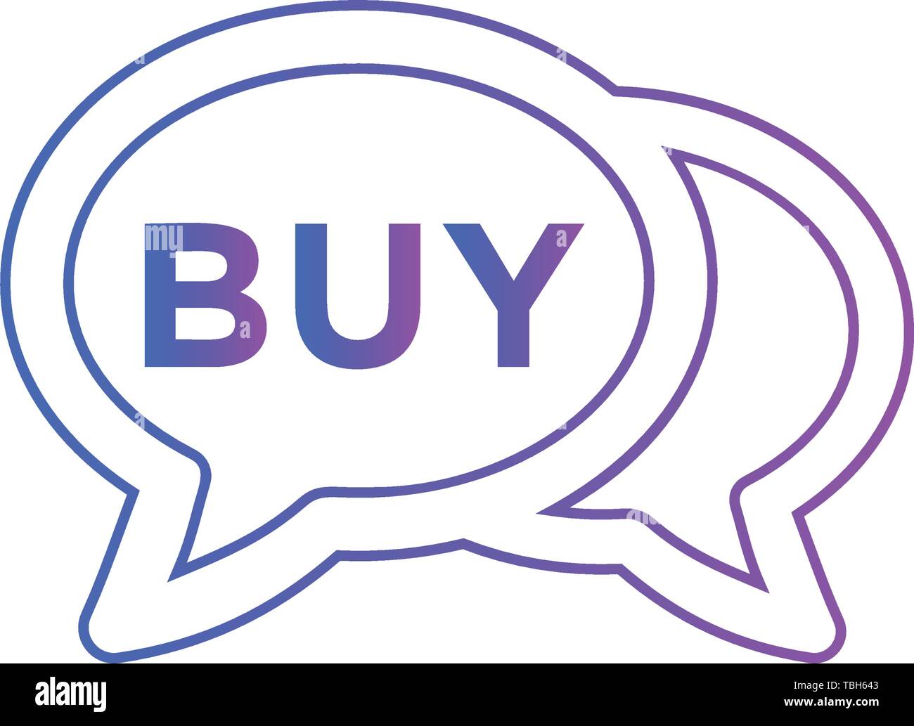 Buy icon with bubble - vector sign Stock Vector Image & Art - Alamy