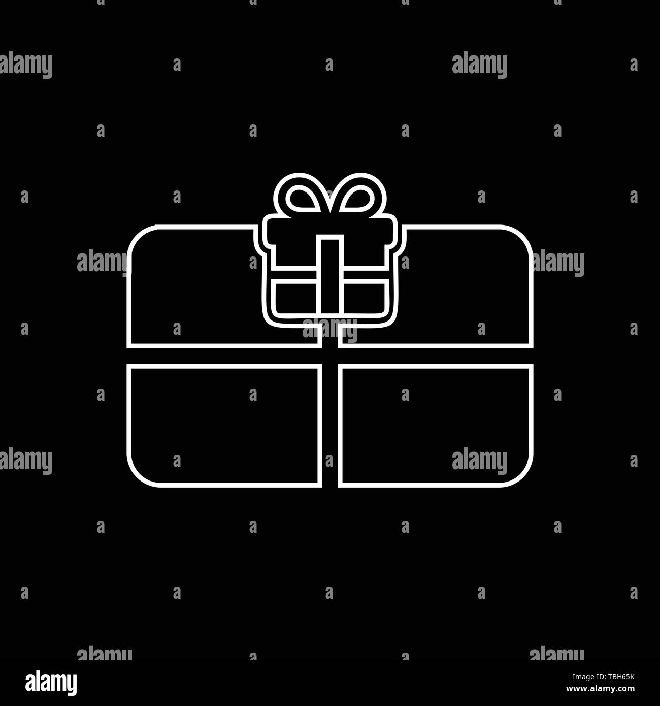 Gift card icon vector - shopping sign Stock Vector Image & Art - Alamy