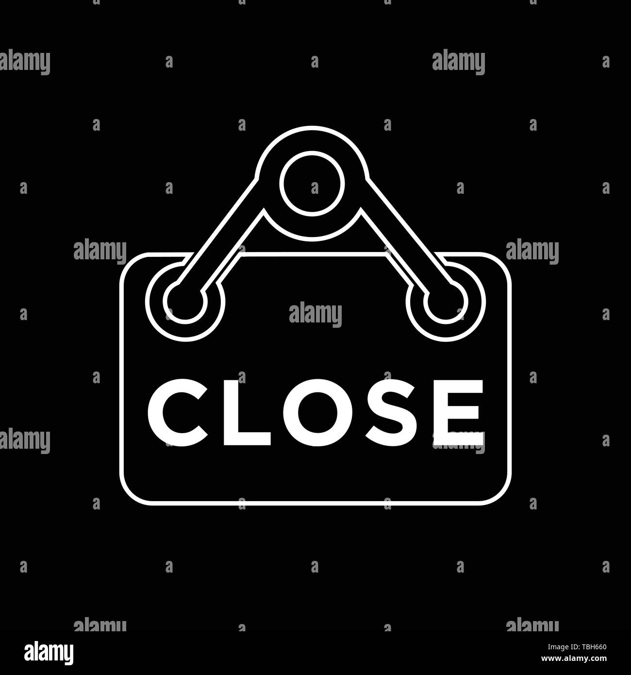 Close vector icon - tag sign symbol Stock Vector Image & Art - Alamy
