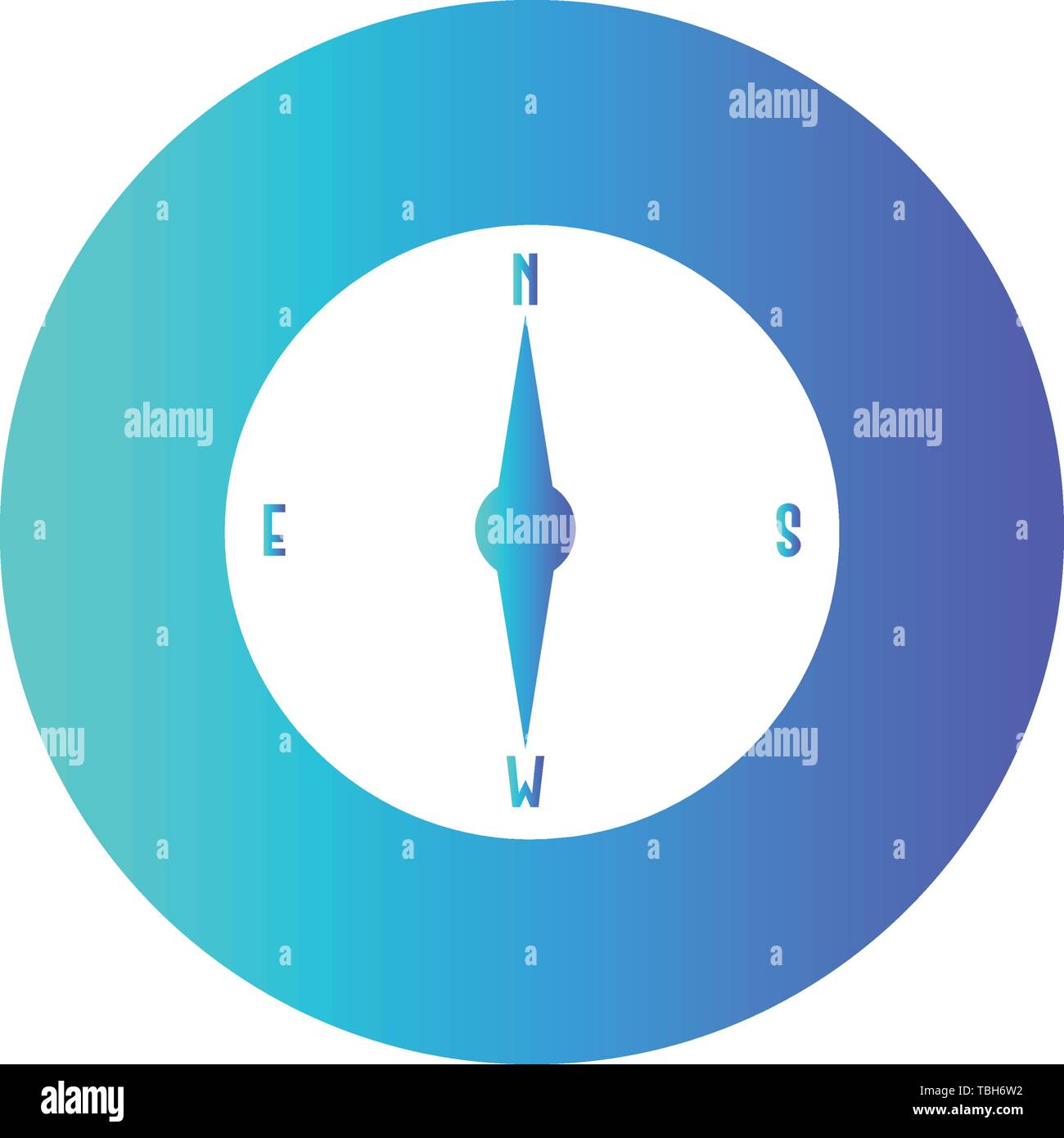Compass flat icon - Direction sign Stock Vector Image & Art - Alamy
