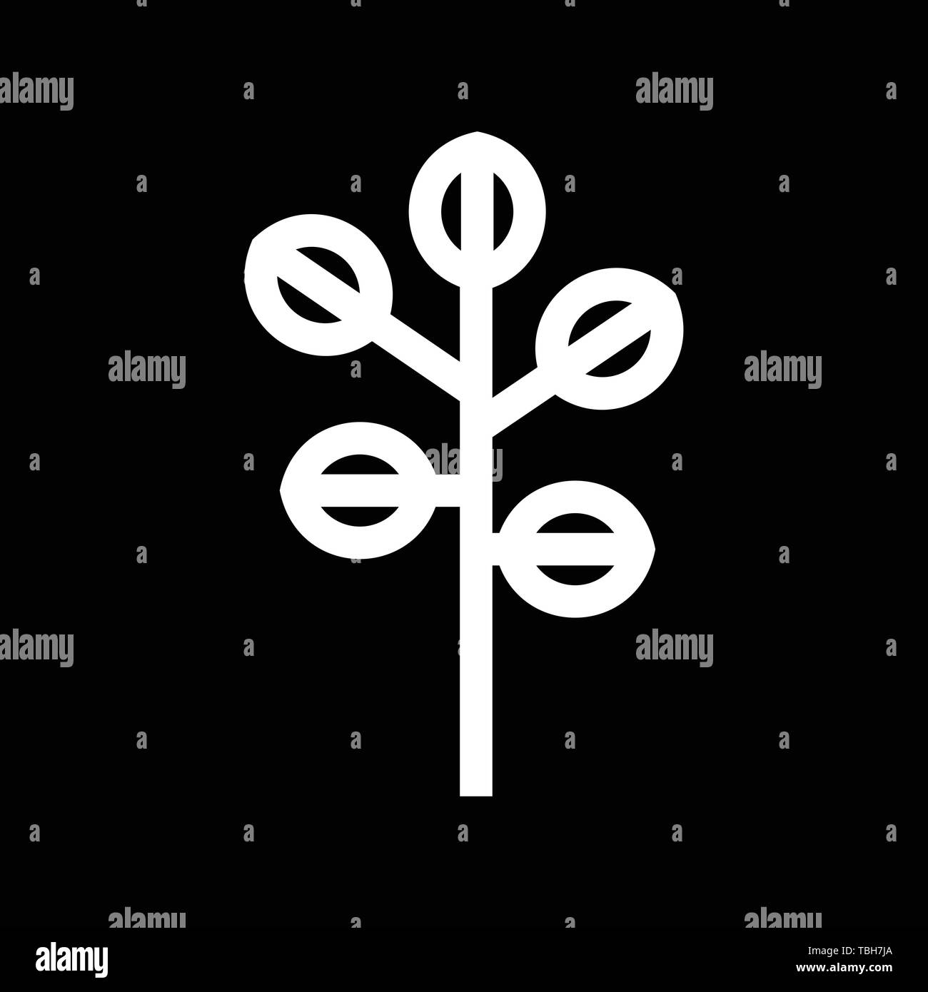 Tree icon Vector - Plants sign Stock Vector Image & Art - Alamy