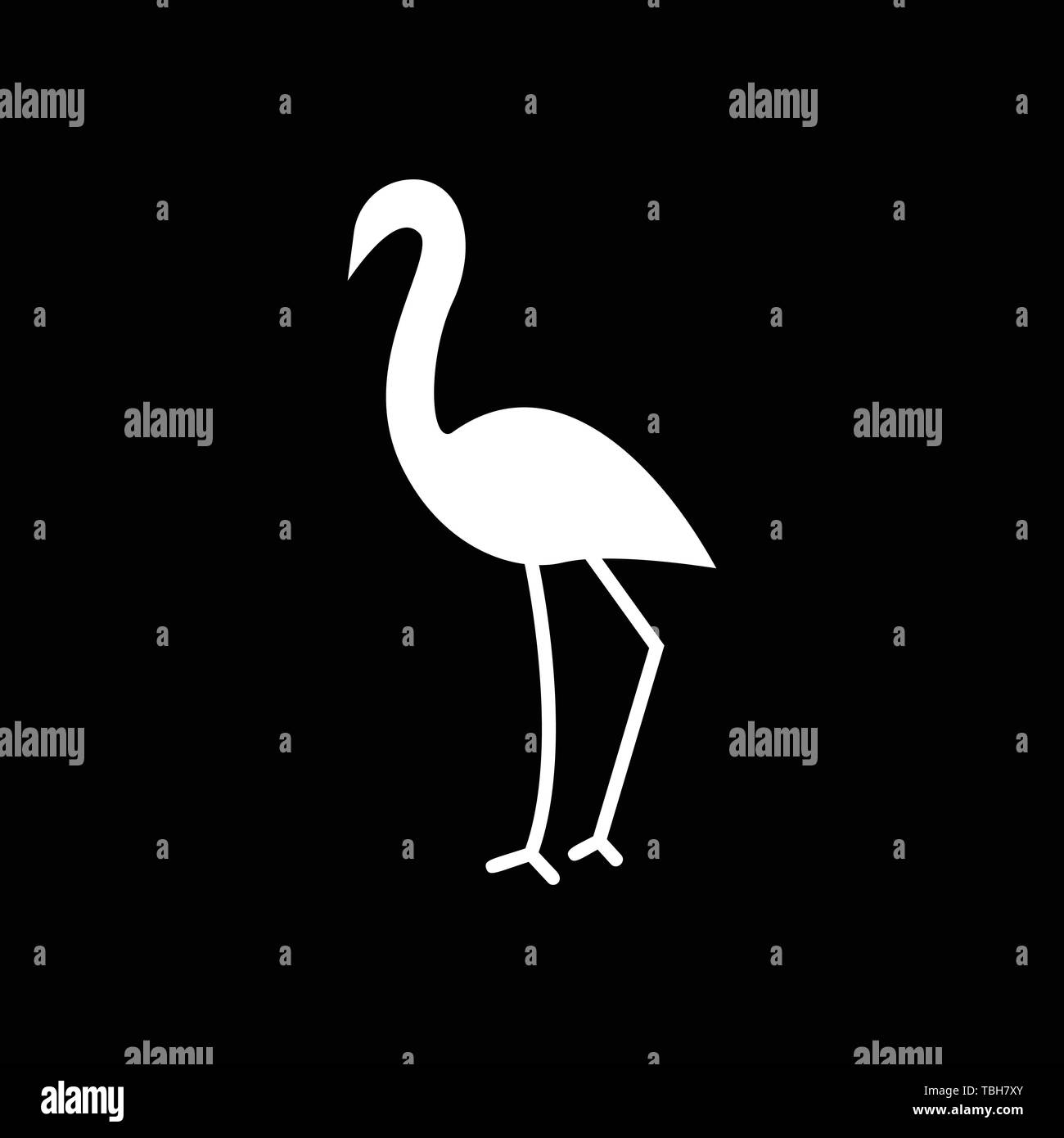 Flamingo icon Black and White Stock Photos & Images - Alamy