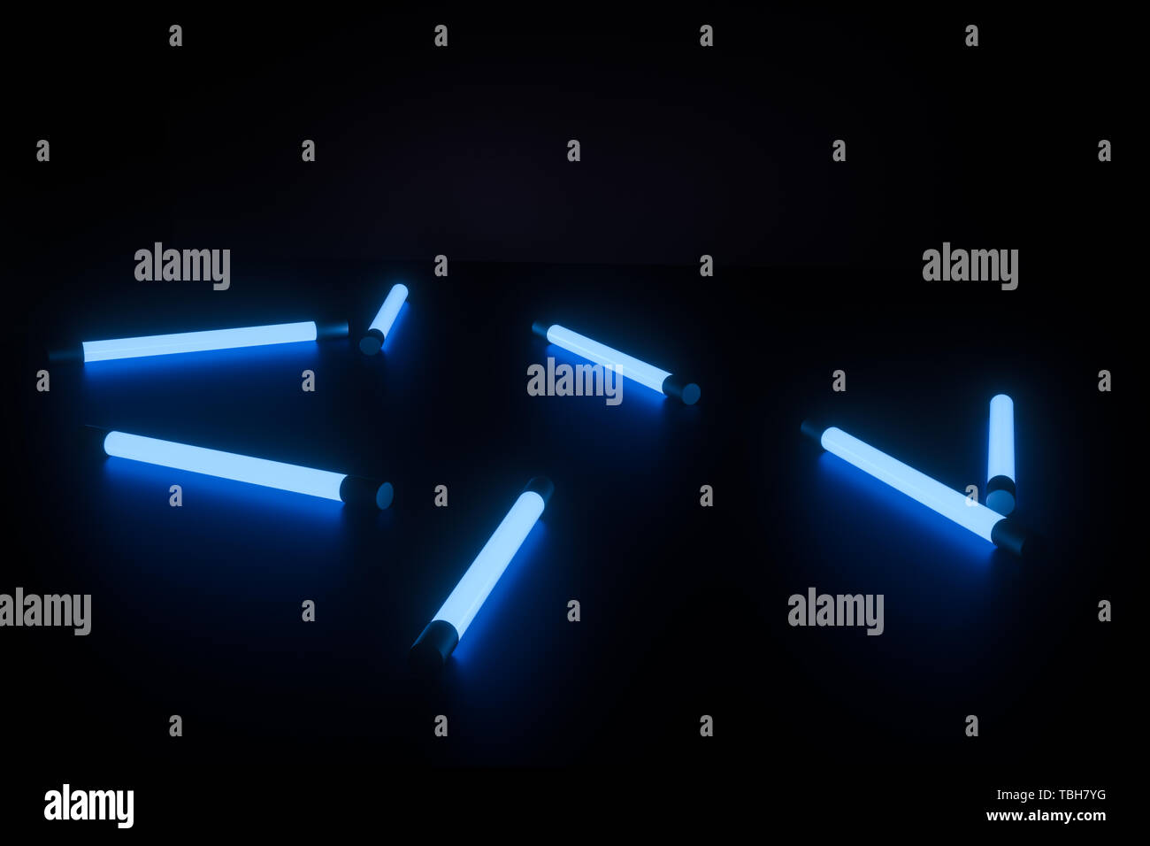 Long LED light, three-dimensional rendering Stock Photo - Alamy