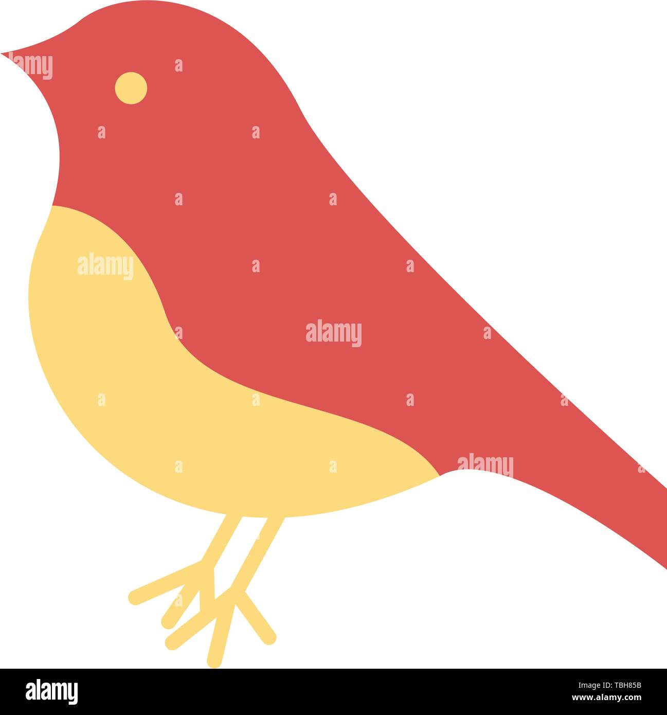 Bird icon flat. Illustration of bird vector sign symbol - Vector Stock ...