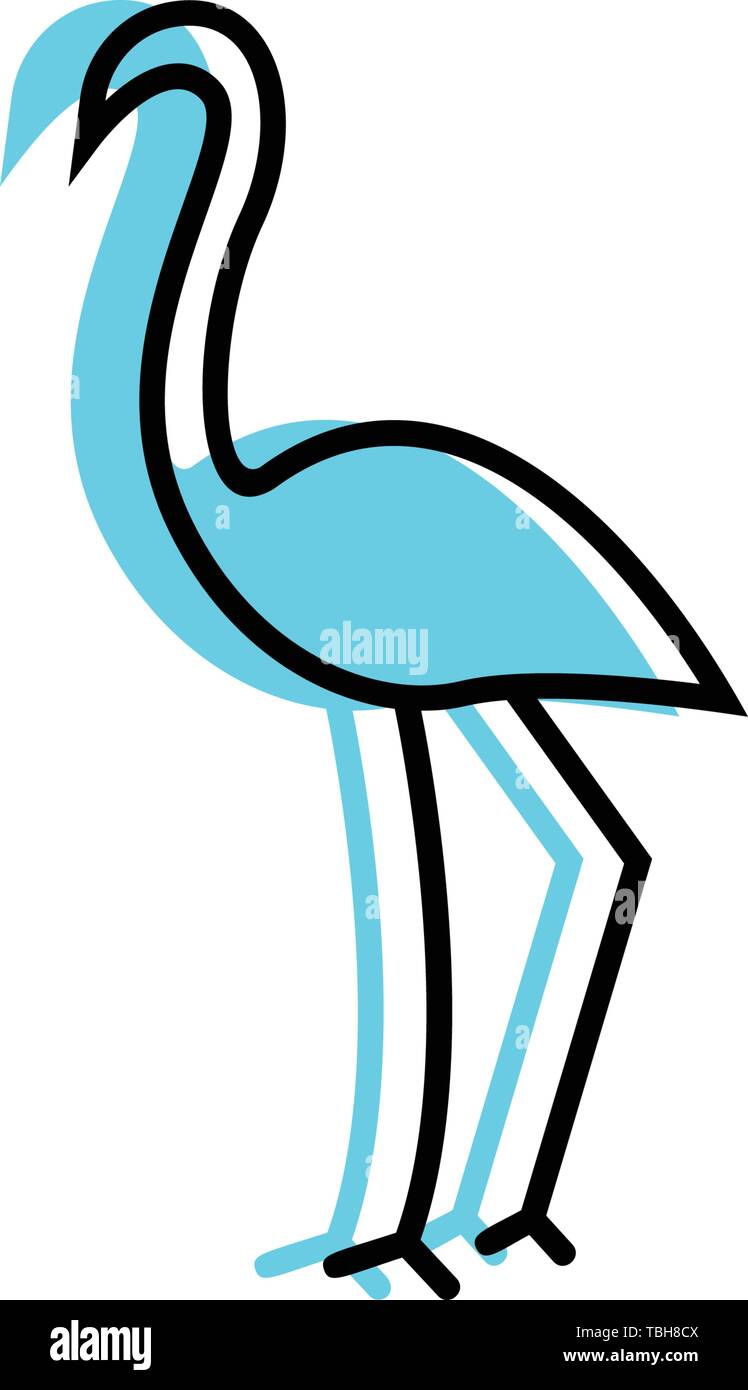 Flamingo icon Stock Vector Images - Alamy