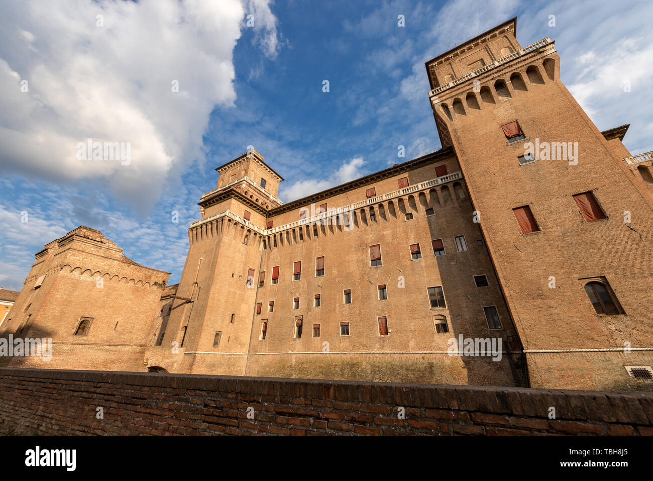Estense Castle or Castle of San Michele (1385), Ferrara, Emilia-Romagna ...