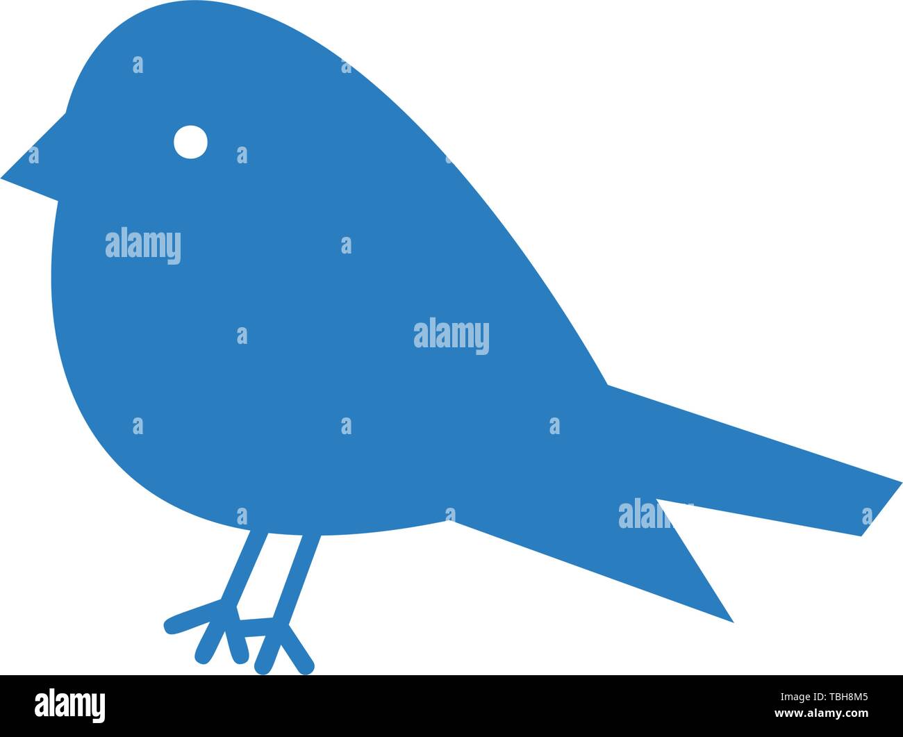 Bird icon flat. Illustration of bird vector sign symbol - Vector Stock ...