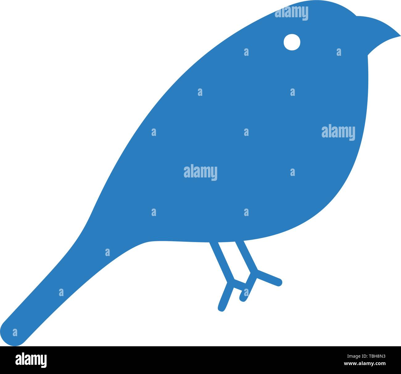 Bird icon flat. Illustration of bird vector sign symbol - Vector Stock ...