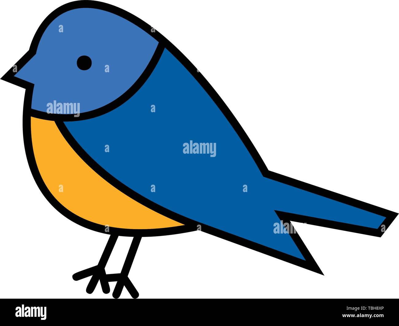 Bird icon flat. Illustration of bird vector sign symbol - Vector Stock ...