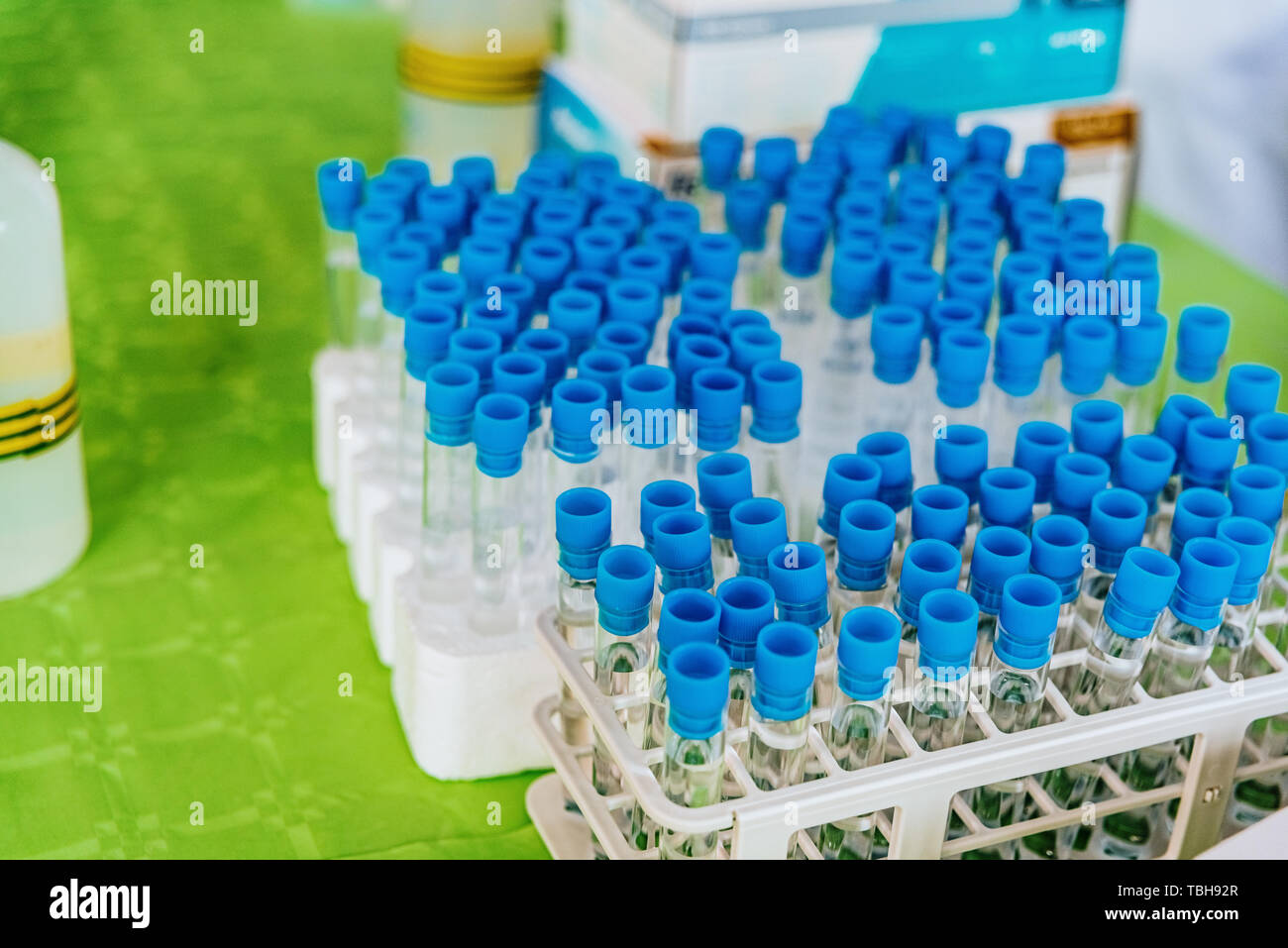 Many test tubes liquid hi-res stock photography and images - Alamy